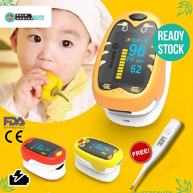 Jual Oximeter Bayi Anak Anak SpO2 Oksimeter Bayi Alat Saturasi Oksigen ...