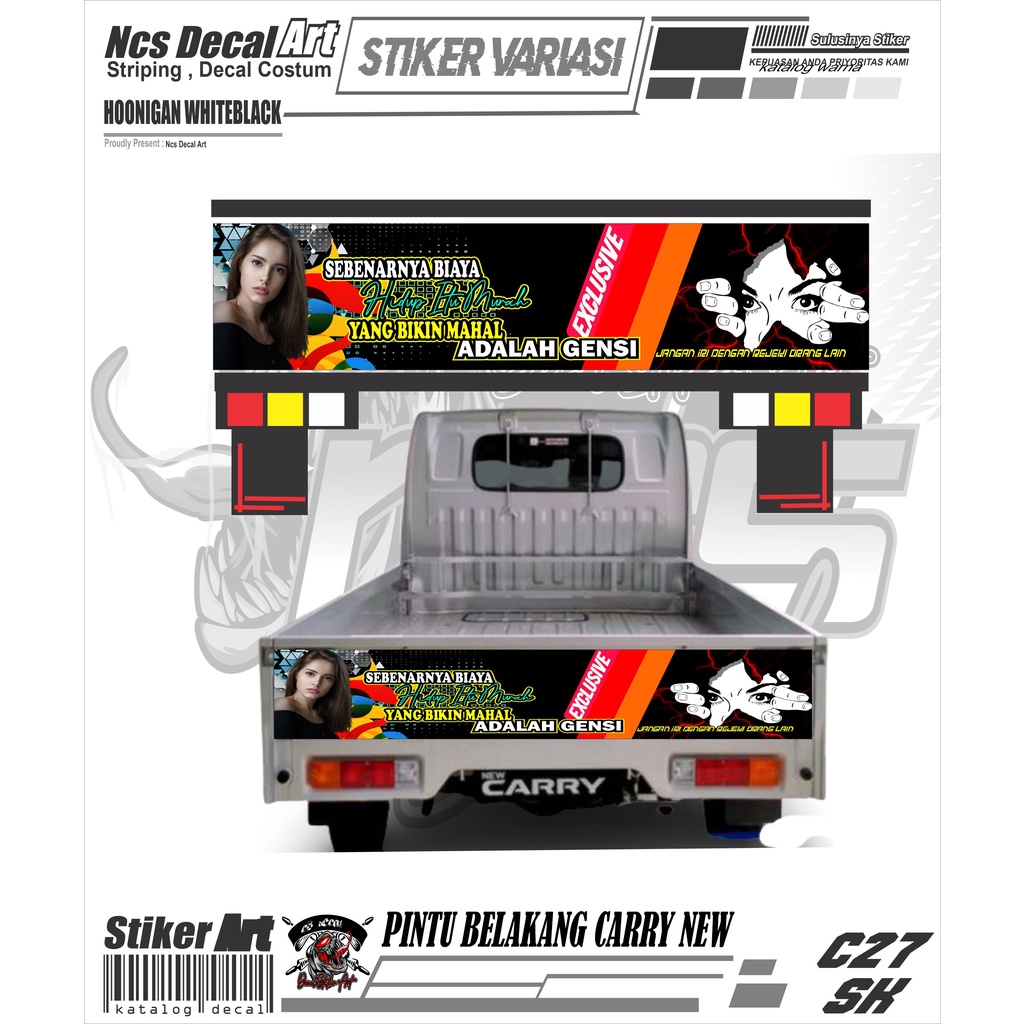 Jual stiker pintu belakang carry new/grandmax/all carry stiker varisi ... Jual stiker pintu belakang carry new/grandmax/all carry stiker varisi ...