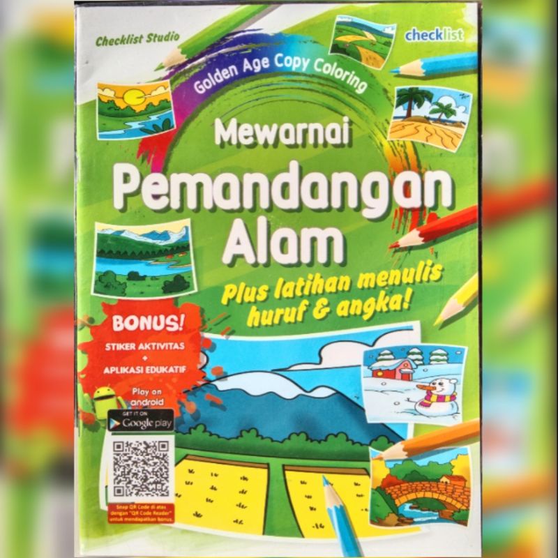 Jual Mewarnai Pemandangan Alam : Golden Age Copy Coloring | Shopee ...