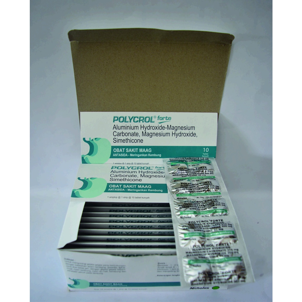 Jual Polycrol Forte Tablet / Kaplet (Obat Lambung / Mag) | Shopee Indonesia