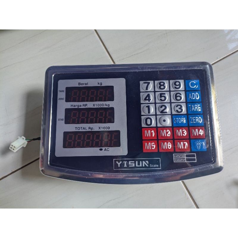 Jual Indikator Timbangan Digital / Tepala Timbangan Digital 100kg ...
