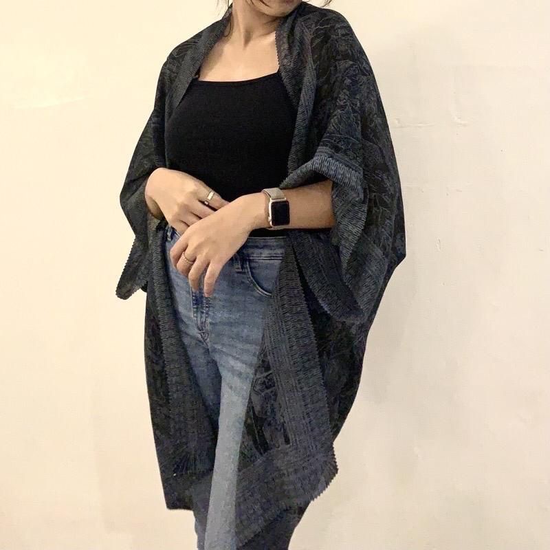 Jual OUTER SCARF BLACK AKAR @MABELLO.ID | Shopee Indonesia