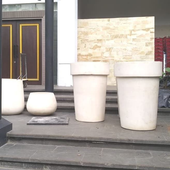 Jual Pot Terazzo Mewah Perkantoran T100cm D70cm | Shopee Indonesia