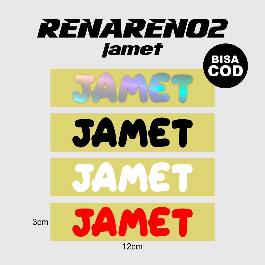 Jual STICKER JAMET VIRAL STICKER HOLOGRAM Indonesia|Shopee Indonesia