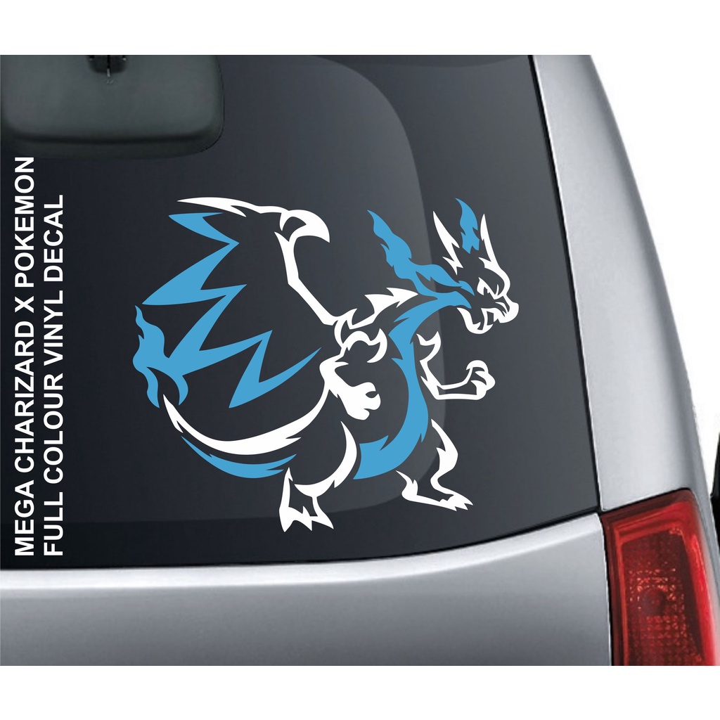 Jual Sticker Cutting Pokemon Mega Charizard X Murah Lucu | Shopee Indonesia