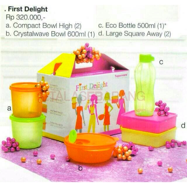 Gift set tupperware first delight diskon 45% | Shopee Indonesia