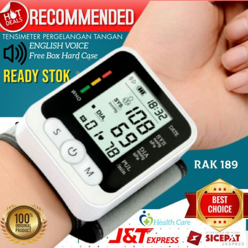 Jual Tensimeter Digital Alat Tensi Cek Detak Jantung Pengukur/Ukur ...