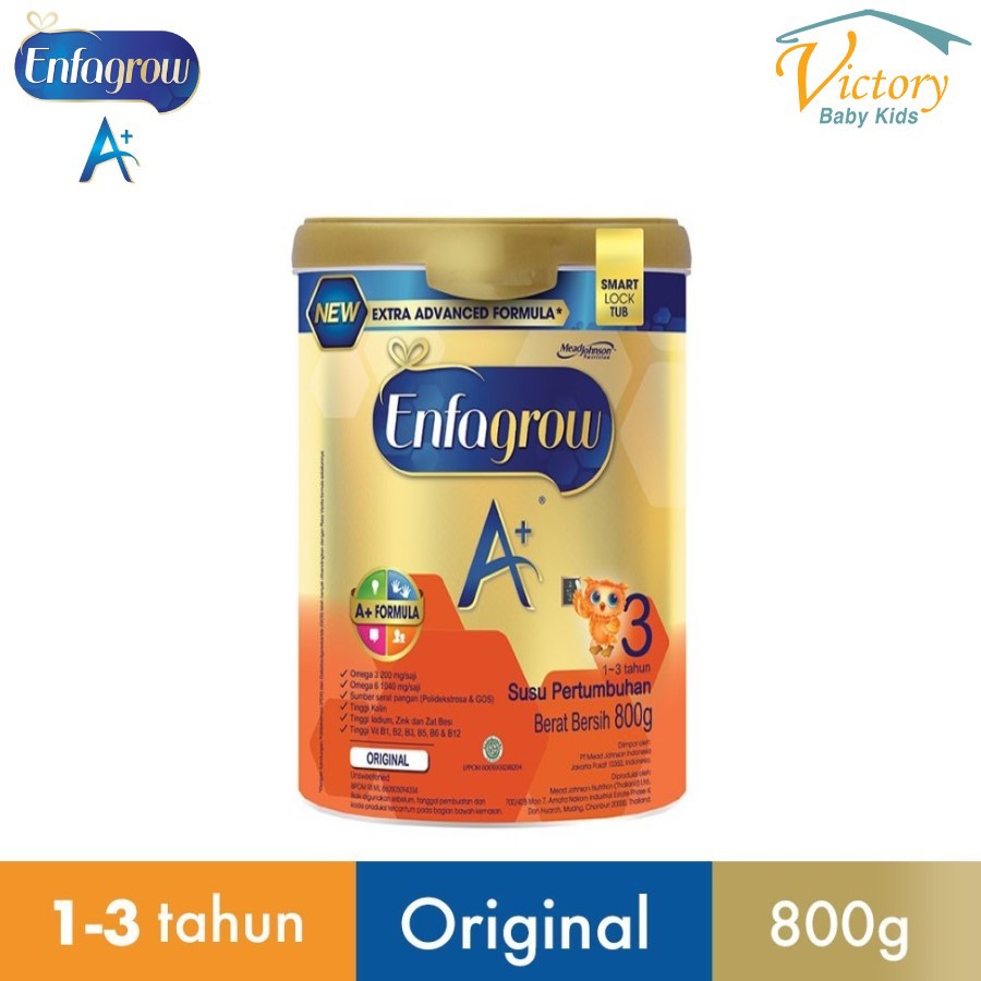 Jual Enfagrow A+ Original 800gr - Susu Pertumbuhan Tahap 3 (1-3 Tahun ...