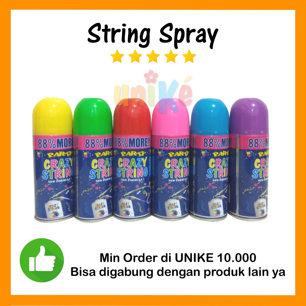 Jual String spray / crazy string / party string semprotan jaring ...