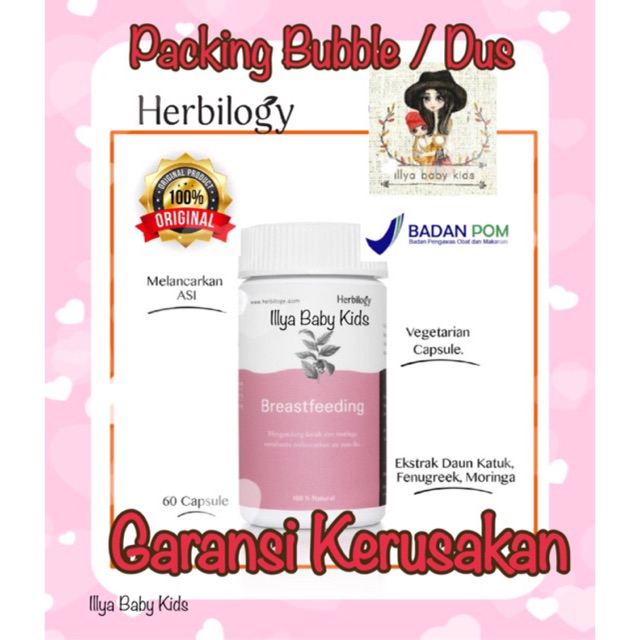 Jual Herbilogy Breastfeeding Capsule (ASI Booster)-60 Capsules pelancar ...