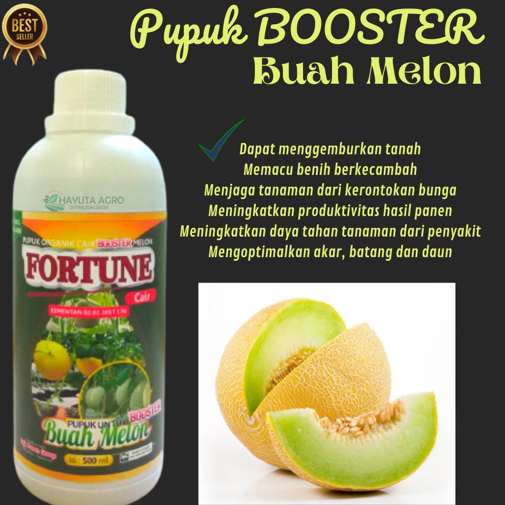 Jual Pupuk Boster Melon Pemanis Buah, Pupuk Organik Cair 500ML , Pupuk Pelebat Buah dan Anti ...