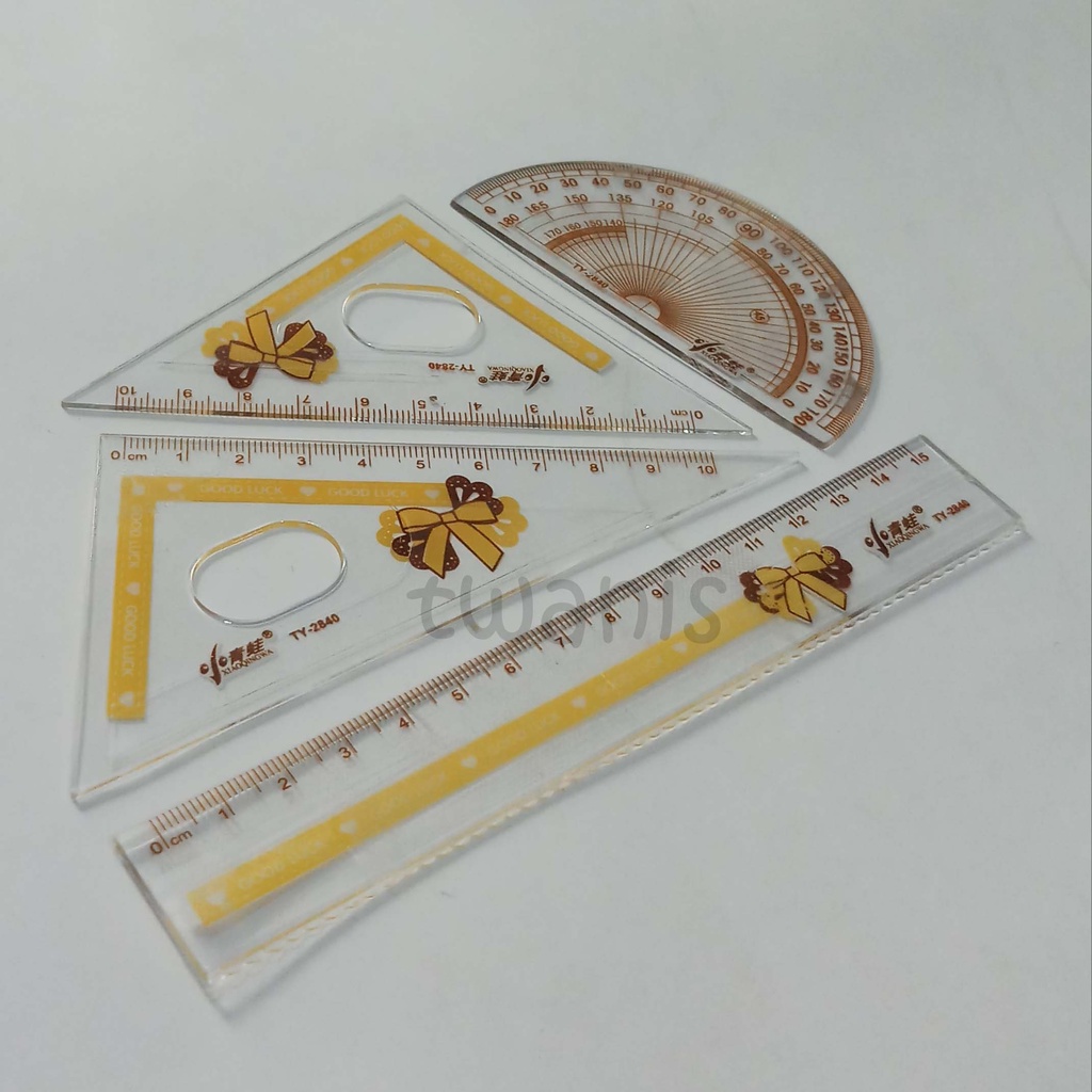 Jual Penggaris Garisan Satu Set Busur Derajad Penggaris Segitiga warna ... Jual Penggaris Garisan Satu Set Busur Derajad Penggaris Segitiga warna ...