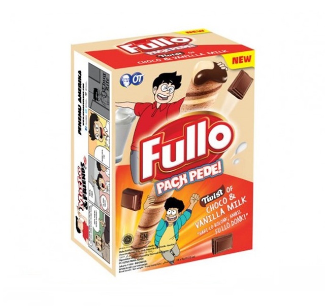 Jual Fullo Wafer Roll Choco Vanilla 24 x 8 gr | Shopee Indonesia