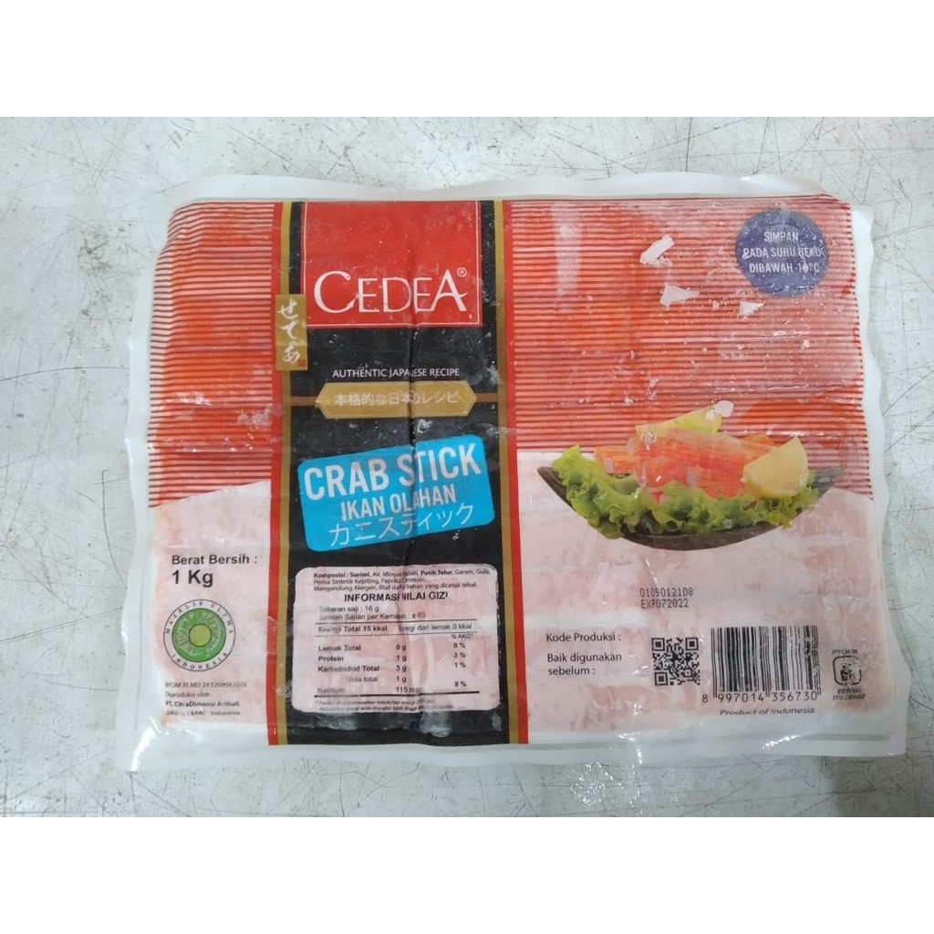 Jual CEDEA CRAB STIK 1 KG(1000 GRAM) | Shopee Indonesia