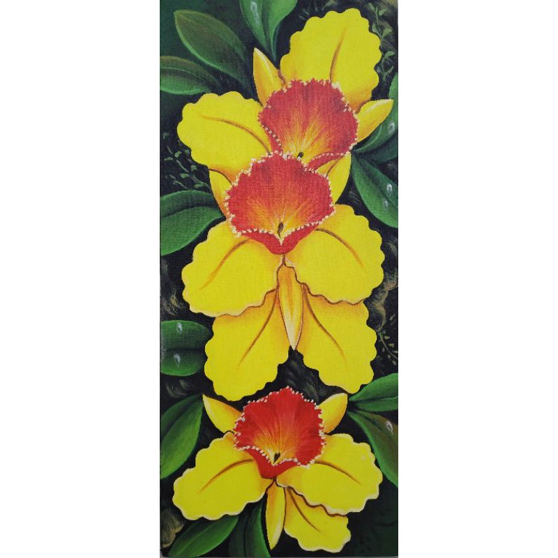 Jual Lukisan bunga anggrek | Lukisan indah | Lukisan alam | Lukisan ...