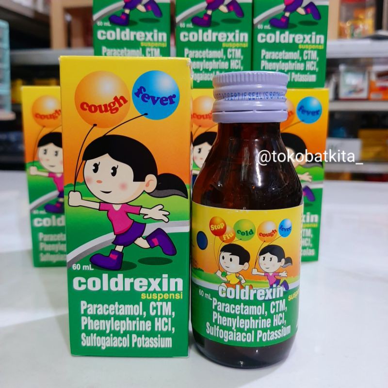 Jual COLDREXIN SIRUP 60 ML / OBAT PANAS ANAK / SAKIT NYERI DEMAM ...
