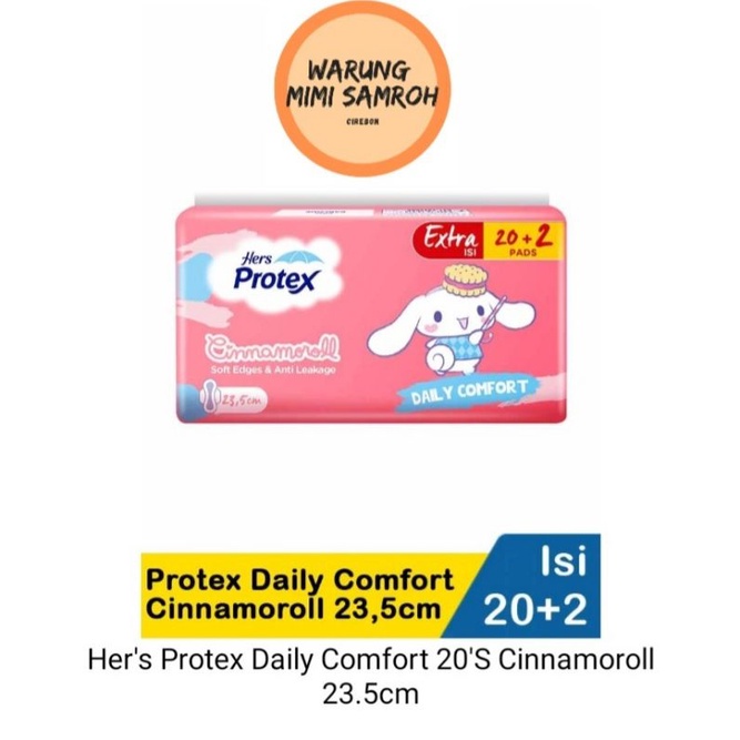 Jual Hers Protex Daily Comfort 20 + 2 pads 23,5cm | Shopee Indonesia