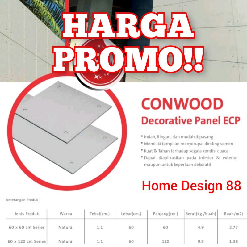 Jual Conwood ECP Board / Panel conwood dinding Indonesia|Shopee Indonesia