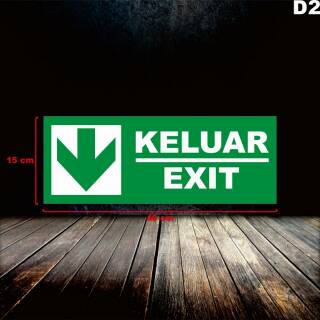 Jual Rambu K3 tanggap darurat emergency sign evakuasi | Shopee Indonesia