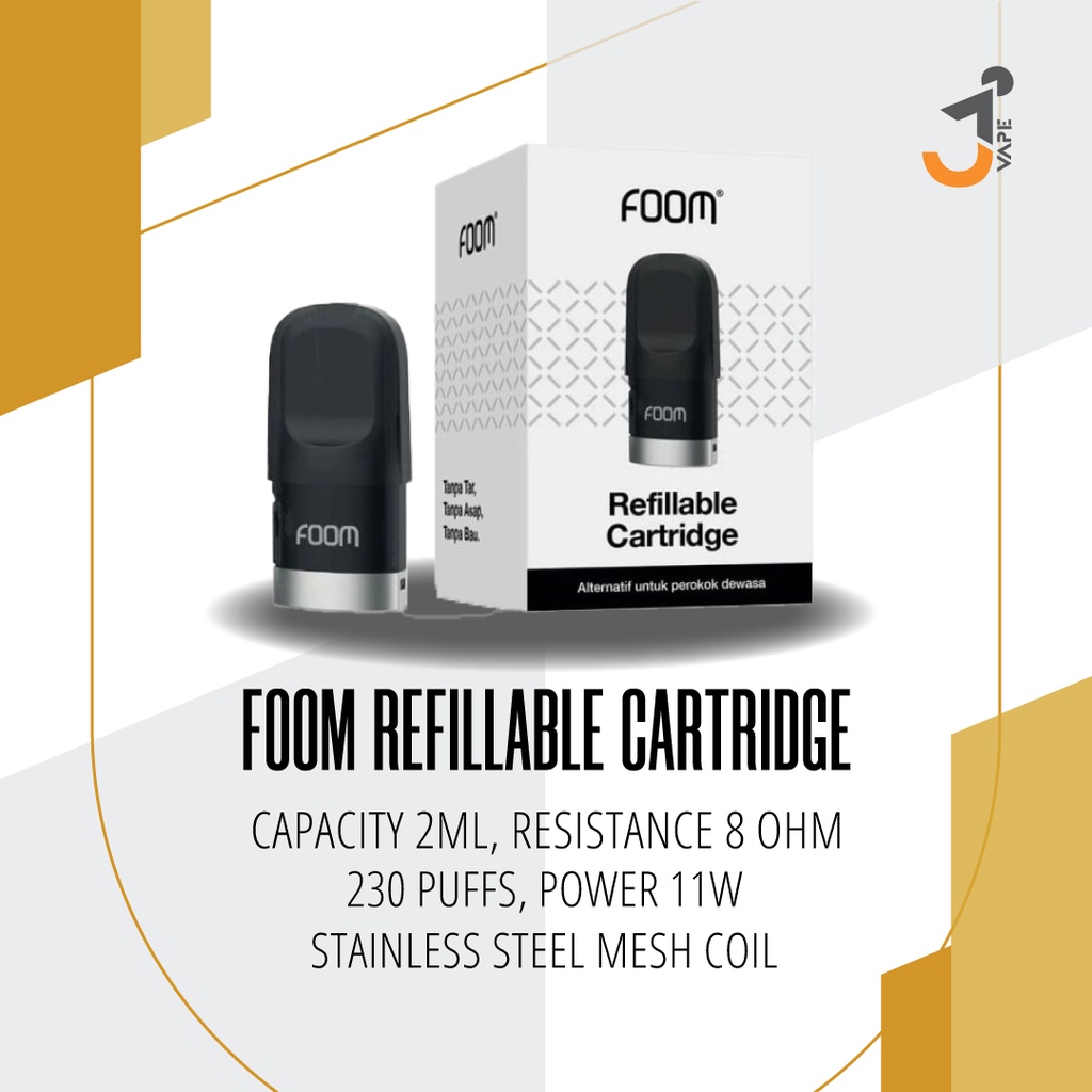 Jual FOOM X POD CATRIDGE 2ML AUTHENTIC BY FOOM LAB | Shopee Indonesia
