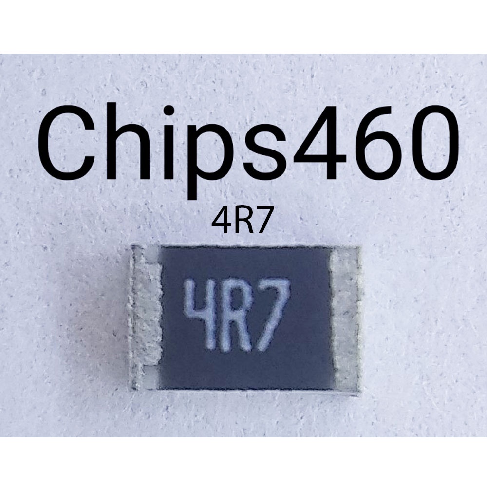 Jual SMD Resistor 4.7 ohm 4.7R 4R7 Chip Resistor (dapat 5pcs) chips460 ...
