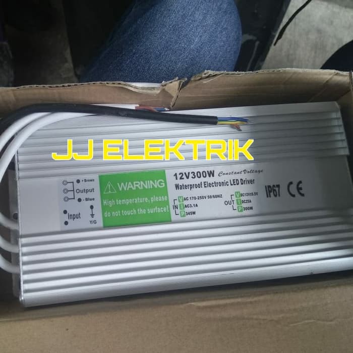 Jual Power Supply Outdoor 12V 300W / Trafo LED Waterproof 12 Volt 300 Watt | Shopee Indonesia