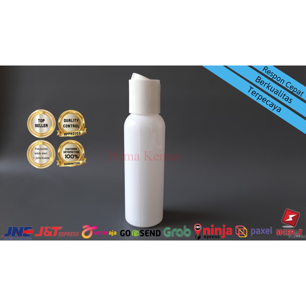 Jual Botol Presstop 100 ml - botol kosmetik 100 ml - botol skincare Pet ... Jual Botol Presstop 100 ml - botol kosmetik 100 ml - botol skincare Pet ...