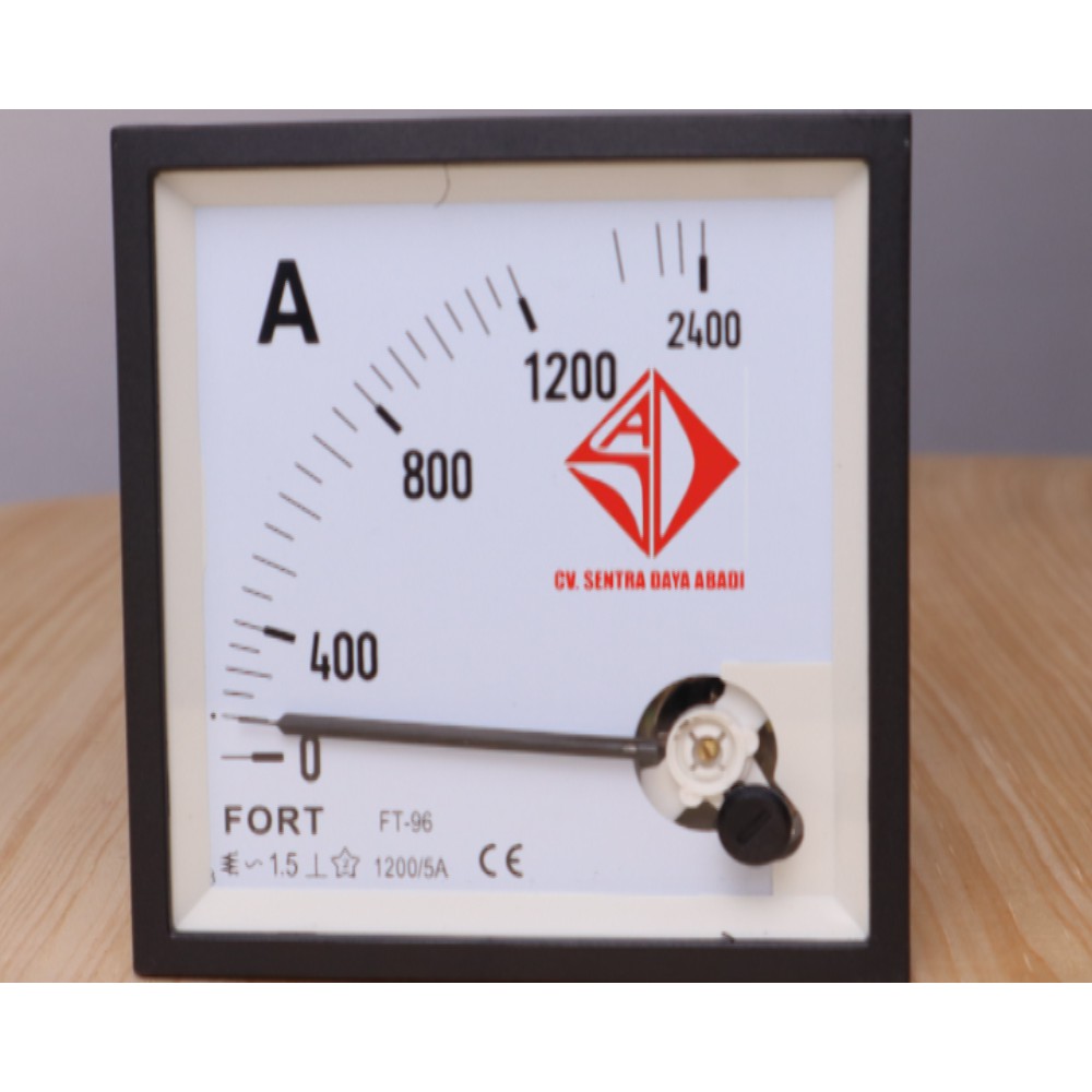 Jual FORT AMPERE METER PANEL VIA CT 1200A / 1200/5A 96X96 / 96 X 96 FT ...