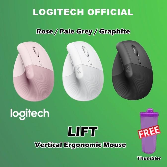 Jual Logitech LIFT Mouse Ergonomic Vertical Wireless Bluetooth Silent ...
