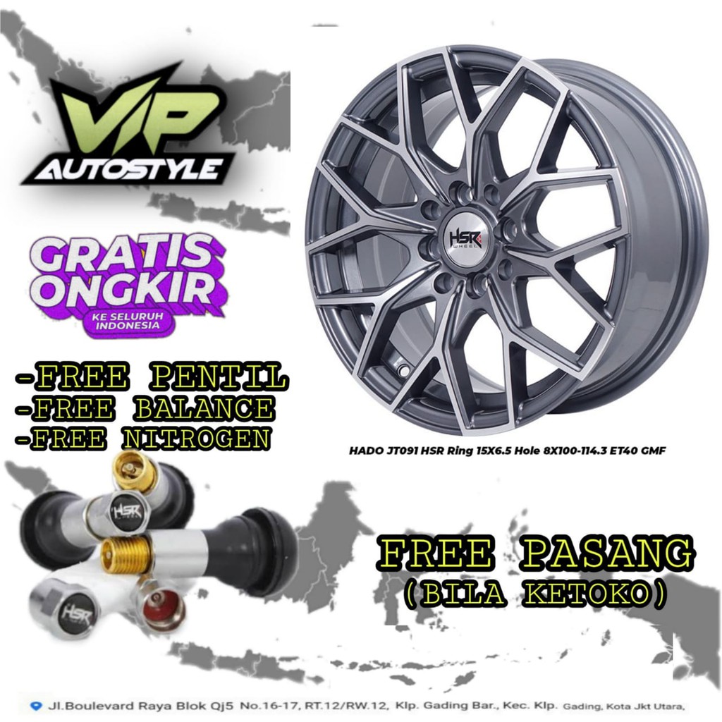 Jual VELG HSR HADO R15 LUBANG 4 COCOK SPIN SIGRA SIRIO AGYA YARIS JAZZ CALYA VIOS AVANZA XENIA ...