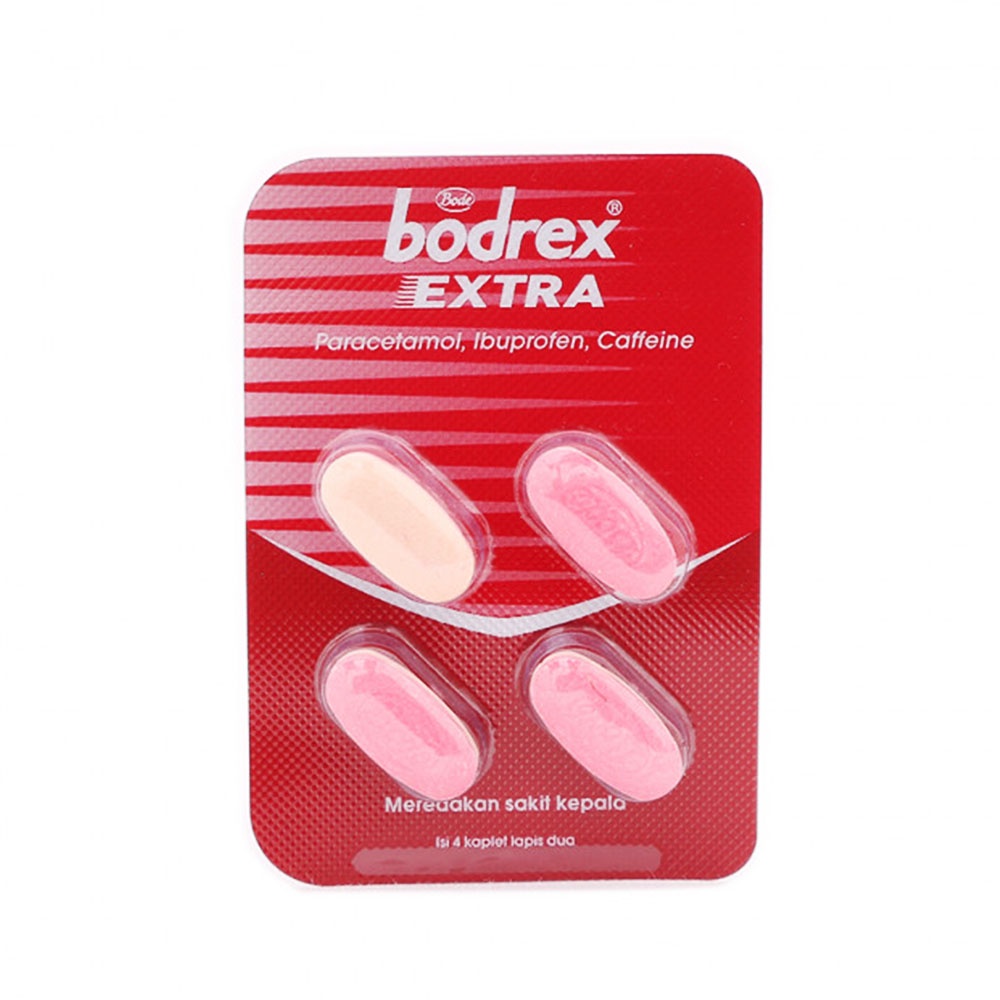 Jual Bodrex Extra 4 Kaplet / mengatasi sakit kepala / migrain | Shopee ...