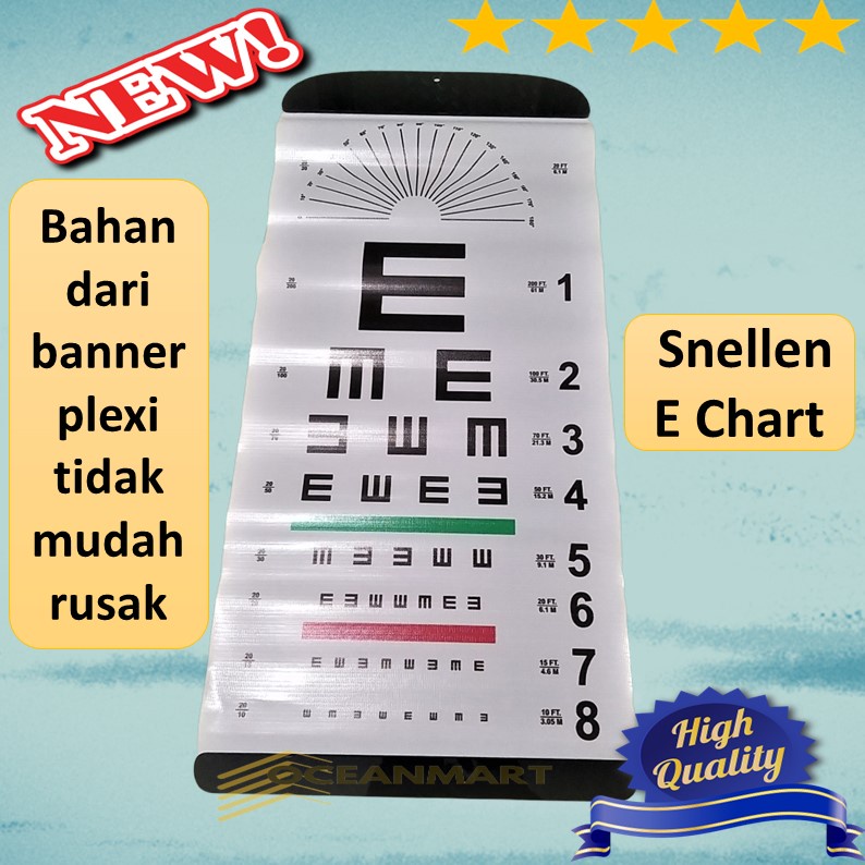 Jual Snellen e Chart Alat Terapi Pengelihatan alat test mata bahan dari ...