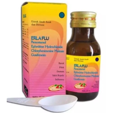 Jual Erlaflu syrup 60ml Obat untuk FLu Demam Batuk | Shopee Indonesia