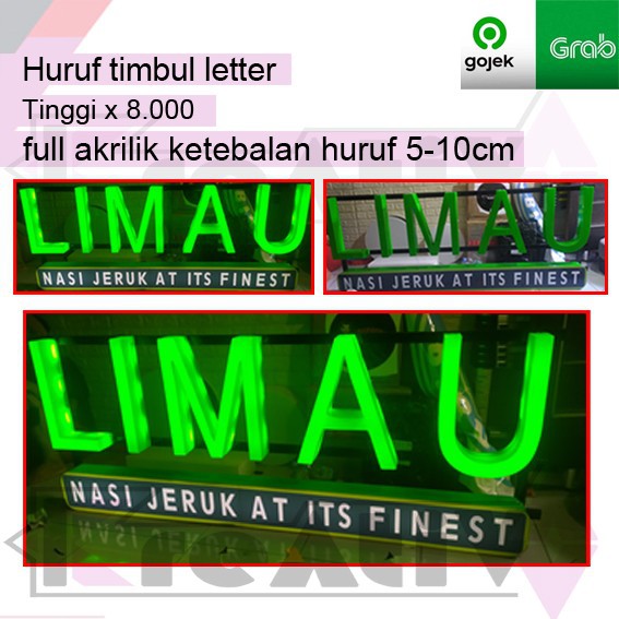 Jual huruf timbul letter letters akrilik | Shopee Indonesia