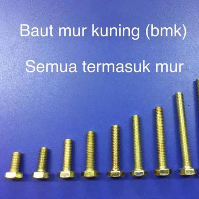 Jual BAUT MUR BMK M 8 X 30 MM | Shopee Indonesia