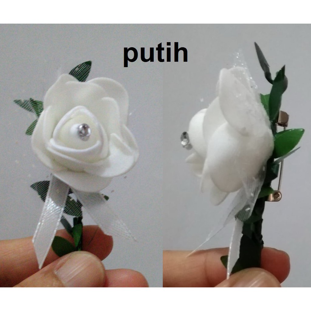 Jual HG01 Korsase bunga mini dengan bunga dari foam Wedding groom ...
