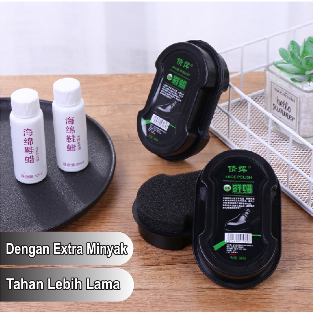 Jual Semir Sepatu Sponge Dua Sisi Shoe Polish | Shopee Indonesia