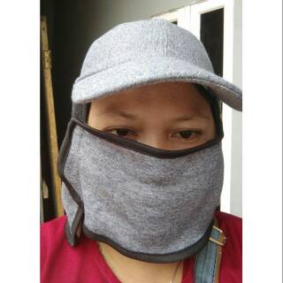 Jual Topi jepang topi mancing proyek masker samping | Shopee Indonesia