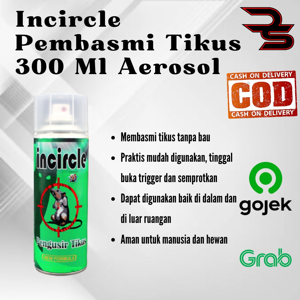 Jual Racun Pembasmi Tikus Incircle Spray 300ml Super Ampuh Tanpa Bau ...