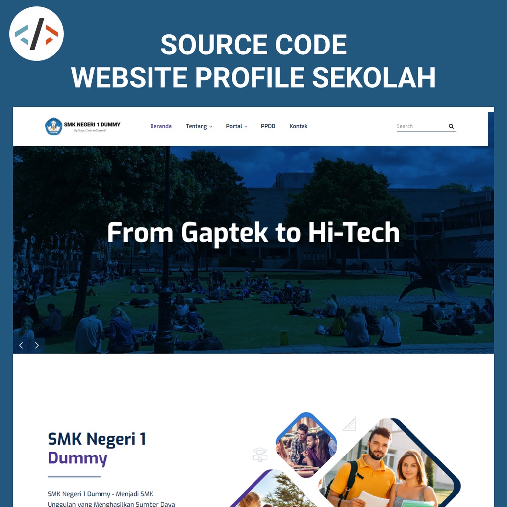 Jual Source Code Website Profile Sekolah | Shopee Indonesia