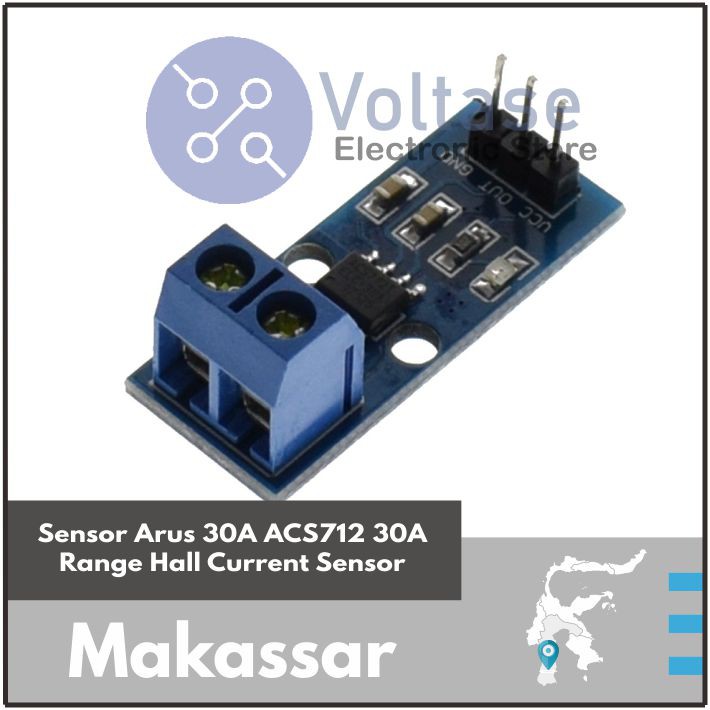 Jual Sensor Arus 30A Hall Current Sensor ACS712 Indonesia|Shopee Indonesia