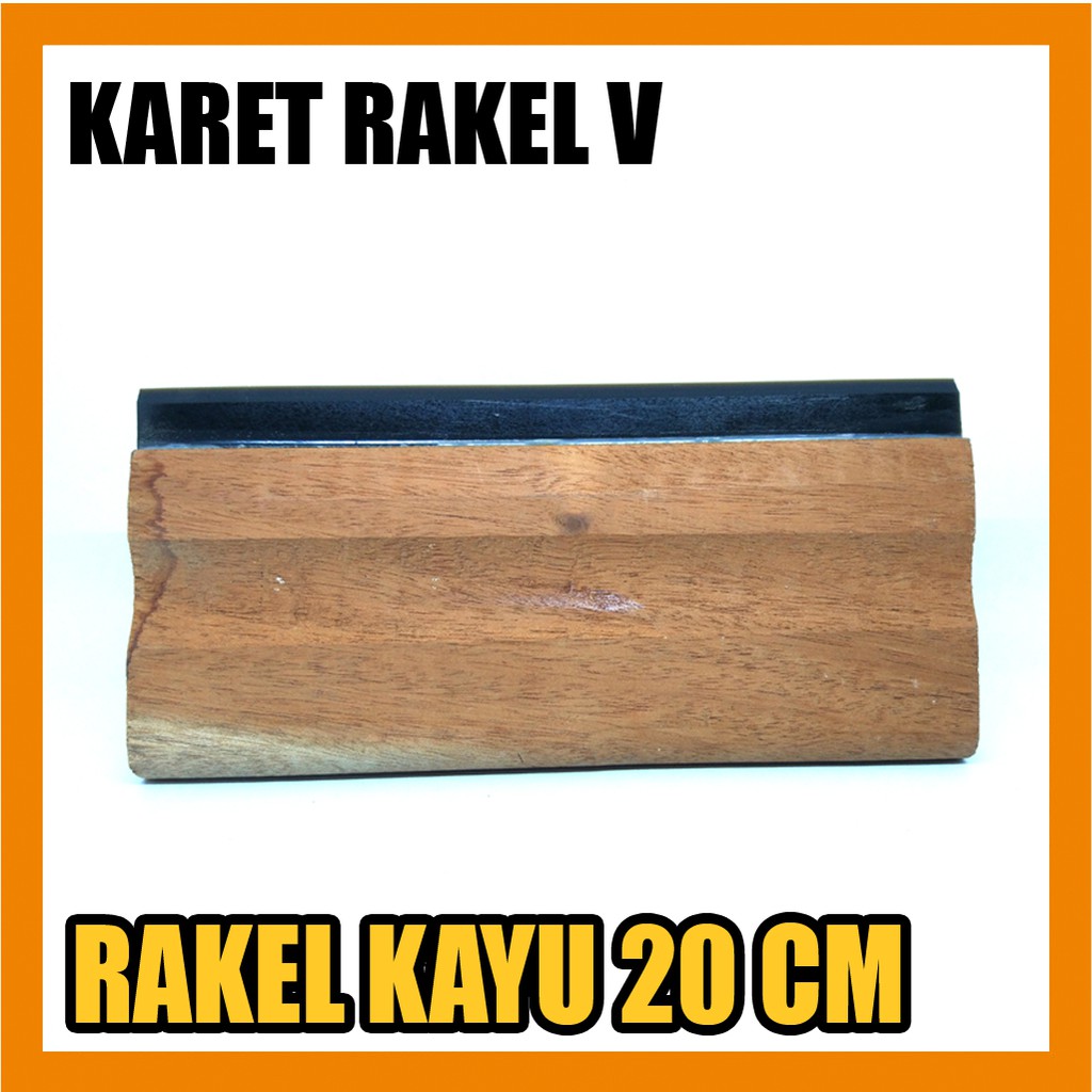 Rakel Sablon Kayu 20 cm Karet Lancip | Shopee Indonesia