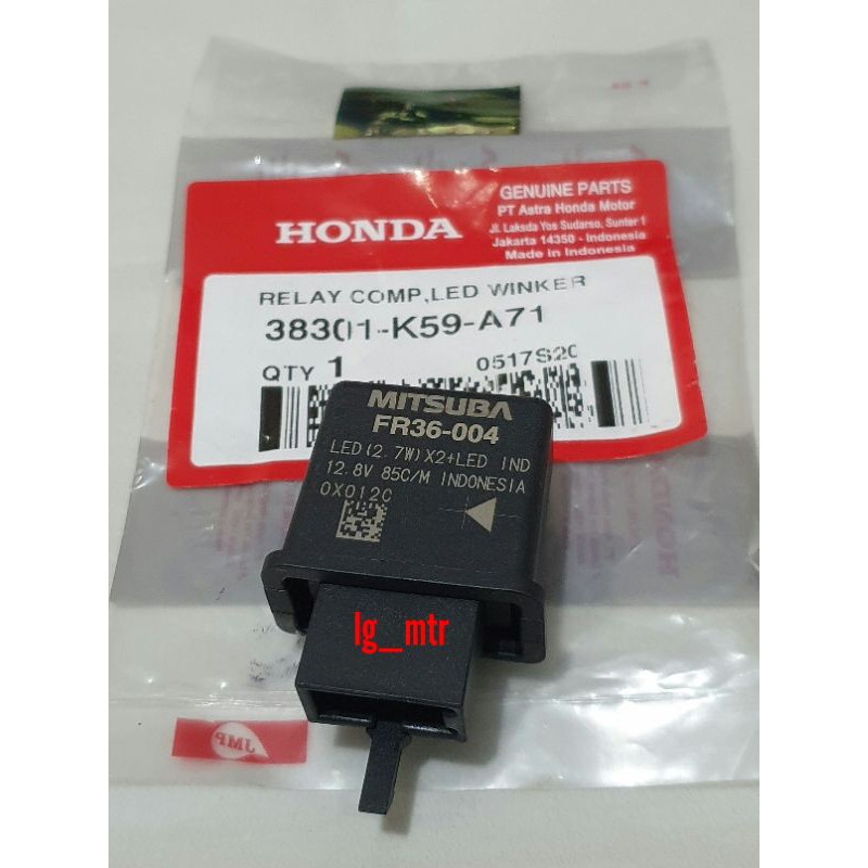 Jual FLASHER FLASER LED RELAY COMP WINKER VARIO 125 150 ESP 38301-K59 ...