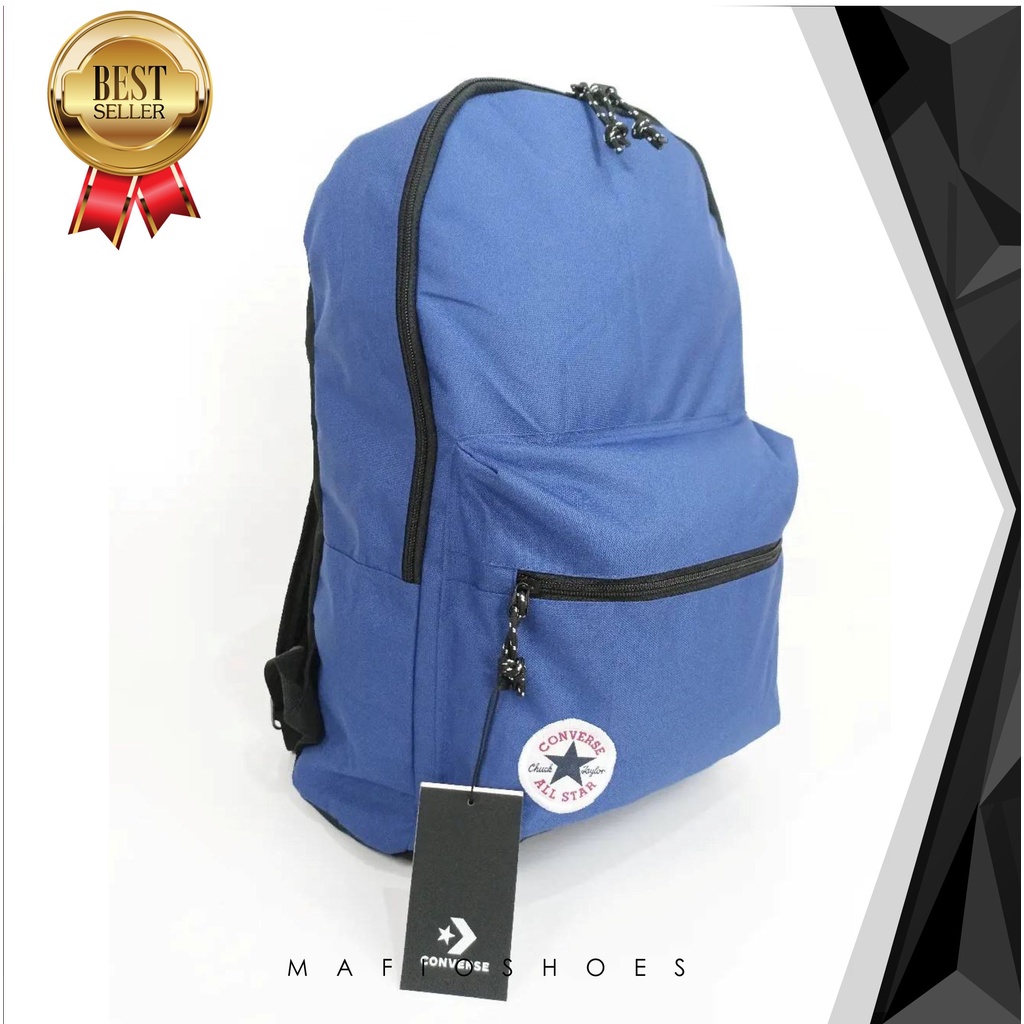 Jual TAS CONVERSE RANSEL LOGO BUNDAR CLASSIC NAVY BLUE/TAS RANSEL/TAS ...