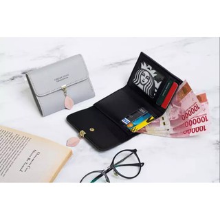 Jual AND COD Dompet Lipat Kulit PU Dompet Lipat Korea Murah Dompet ...