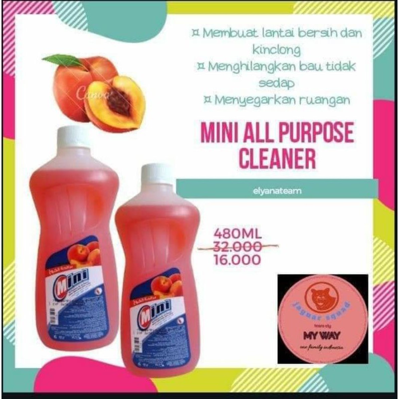 Jual MY WAY Pewangi lantai Mini all purpose peach | Shopee Indonesia