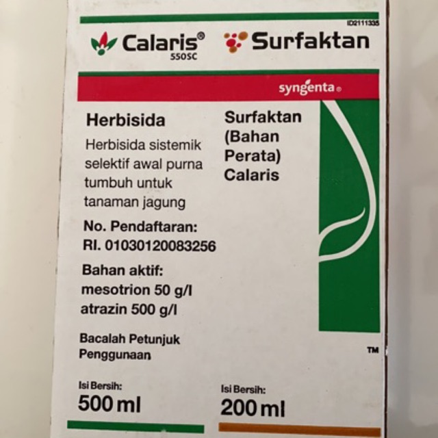Jual CALARIS 550 SC 500ml + 200ml herbisida selektif untuk tanaman ...