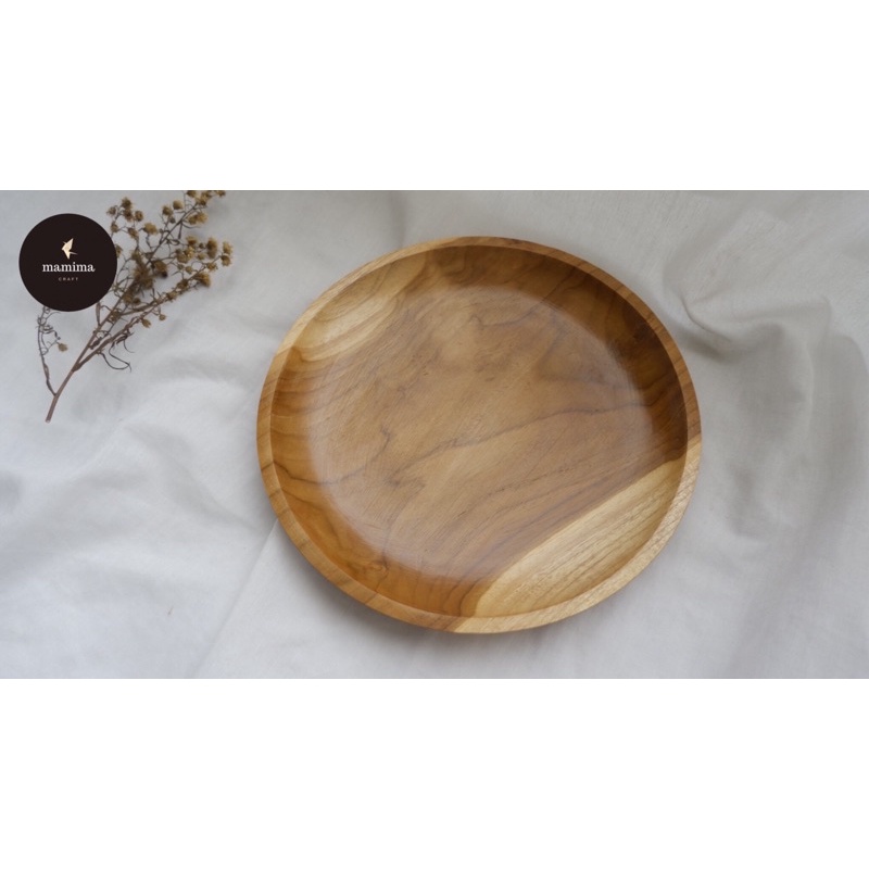 Jual PIRING KAYU JATI DIAMETER 25CM FOOD GRADE | PLATO JATI | Shopee ...