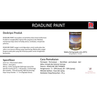 Jual NIPPON PAINT - Cat Jalan Roadline / Road Line Paint 1 Kg (Kaleng ...