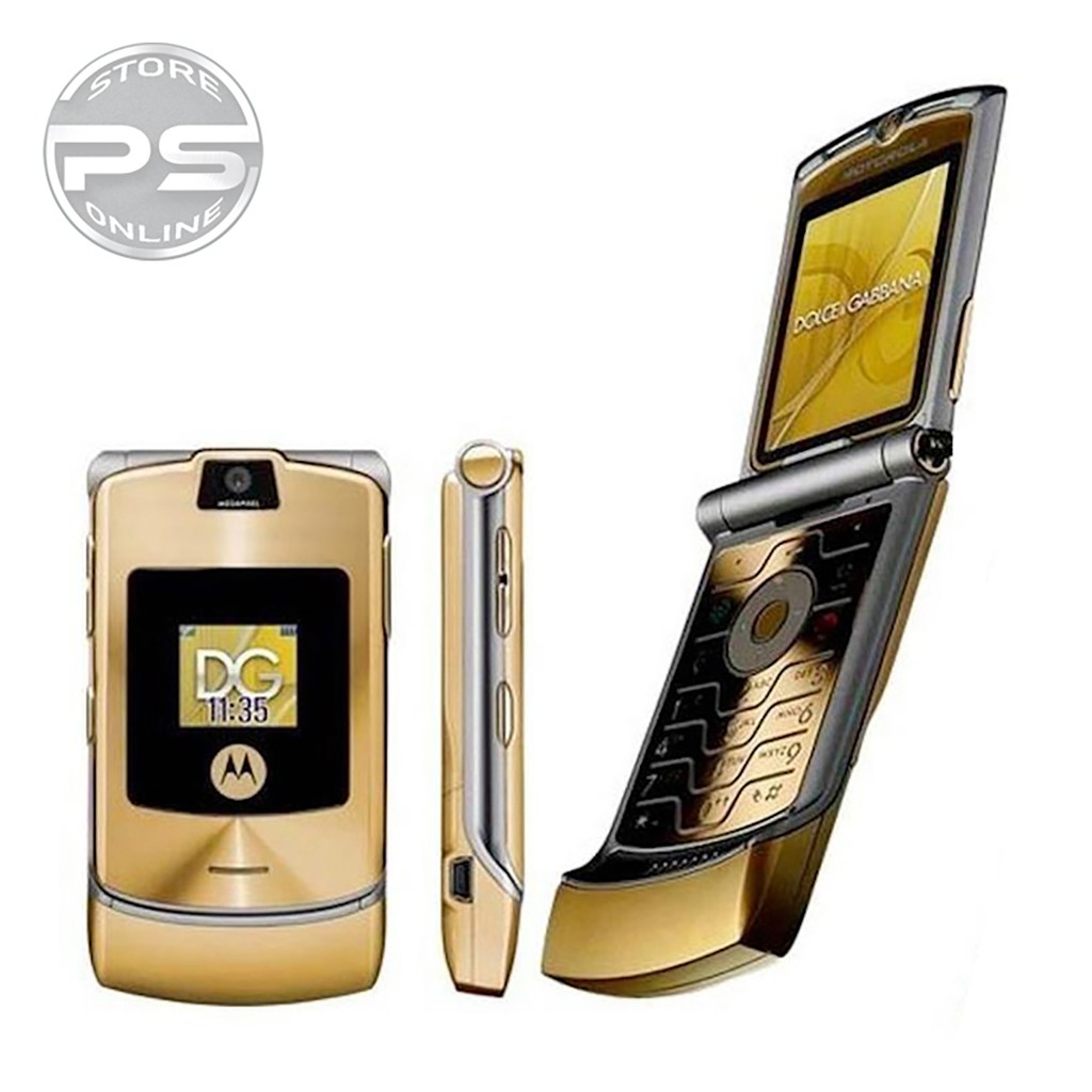 HP Motorola V3 GOLD edition - HP Langka - HP lipat legendaris Motorola | Shopee Indonesia